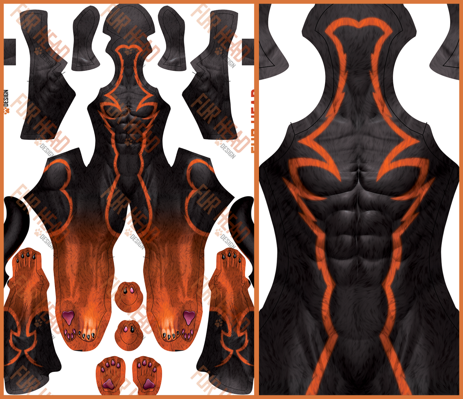 Fur Head Design – Petsuit & Furry Petplay Dye-Sub Pattern files